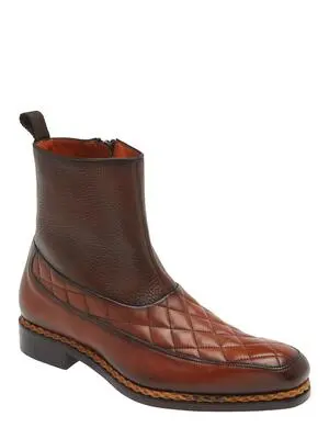 Mezlan Musico Leather Boots - Dark Cognac/chocolate