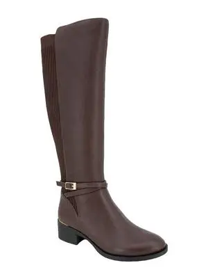 KENNETH COLE Lanica Knee High Boots - Chocolate Leather