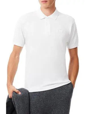 Lacoste Small Croc Polo White