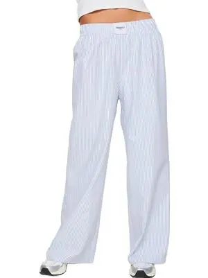 Princess Polly Beach House Stripe Pants - Blue