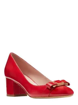 Kate Spade New York Ballet Pump With Bow Detailing - Cherry Rouge