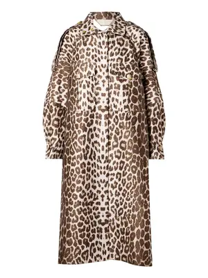Zimmermann Illustration Leopard-print Coat - Animal Print