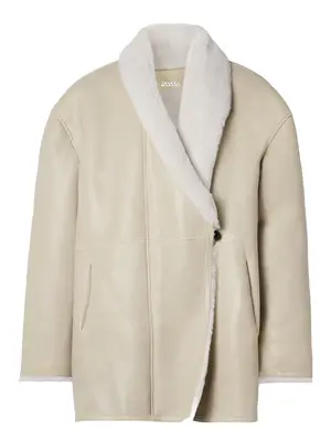 Isabel Marant Elanore Shearling Jacket - Ecru