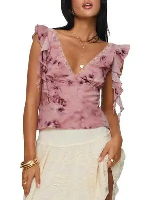 Princess Polly Miztry Ruffle Top - Pink