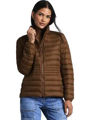 LANDS' END Wanderweight Ultralight Packable Down Jacket Light Carob
