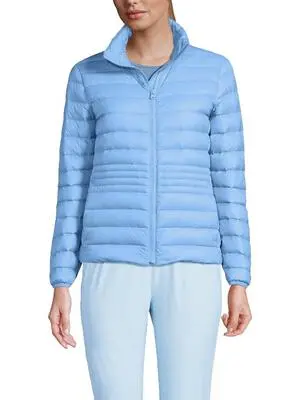 LANDS' END Wanderweight Ultralight Packable Down Jacket - Opal Blue