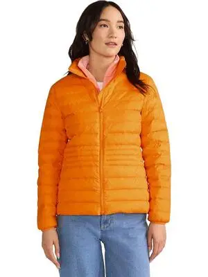 LANDS' END Wanderweight Ultralight Packable Down Jacket Sweet Mango