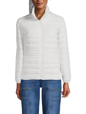 LANDS' END Wanderweight Ultralight Packable Down Jacket White