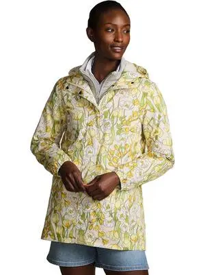 LANDS' END Lands' End Squall Packable Waterproof Raincoat Pale Yellow/ivory Tulip