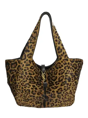 Saint Laurent Bea -print Tote Bag - Leopard