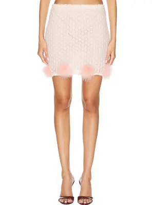 Blumarine Sheer Mini Skirt - Powder Pink
