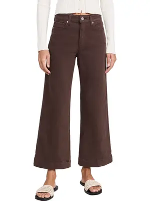 Paige Anessa Wide Leg Pants - Rich Chocolate