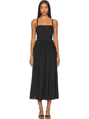 Ulla Johnson Josephine Midi Dress - Noir