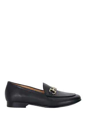 DUNE Snaffle-embellished Leather Loafers - Black Leather
