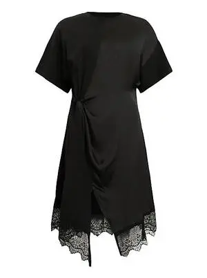 ALLSAINTS Lana Lace-embroidered Mini Dress - Black