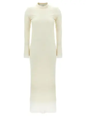 JIL SANDER Dress With Petticoat - White