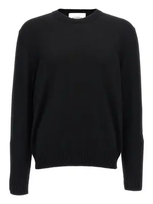 BALLANTYNE Merino Wool Crew Neck Sweater - Black