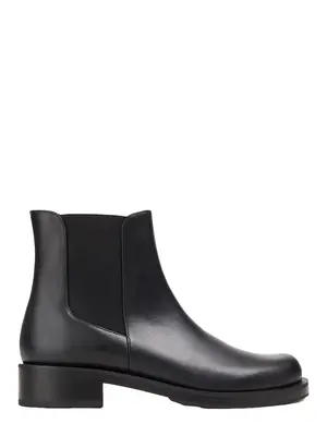 STUART WEITZMAN Leather Chelsea Boots - Black