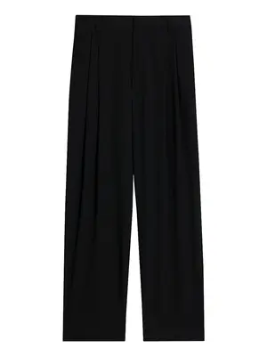 Dries Van Noten Dries Van Noten Tapered Wool-Twill Pants Black