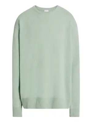 Dries Van Noten Dries Van Noten Brushed Wool And Cashmere-Blend Sweater Mint