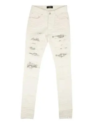 Amiri Bandana Thrasher Skinny Jeans - White
