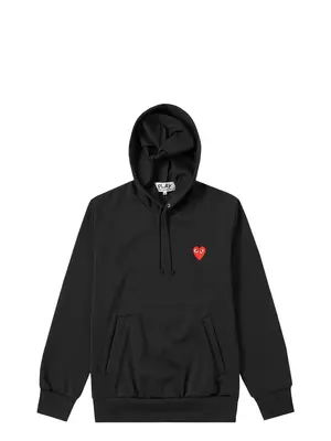 Play Comme Des Garcon Pullover Hoodie - Black