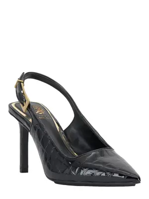 Vince Camuto Vince Camuto Brendie Slingback Pump Black Glossy