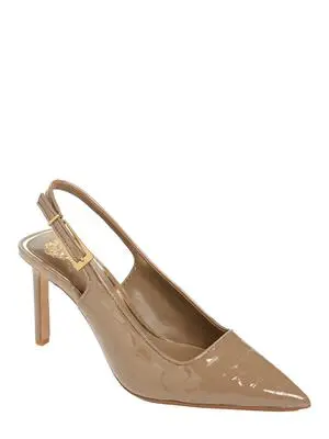 Vince Camuto Vince Camuto Brendie Slingback Pump Taupe Glossy Croco Patent
