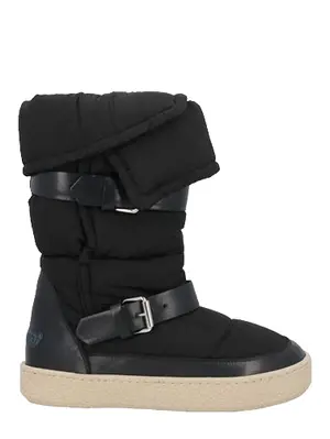 Isabel Marant Ankle Boots In Nylon And Leather - Black