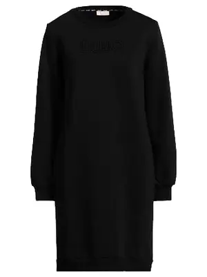 LIU •JO Mini T-shirt Dress - Black