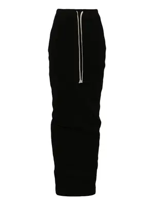 Rick Owens Pull On Pillar Maxi Skirt - Black