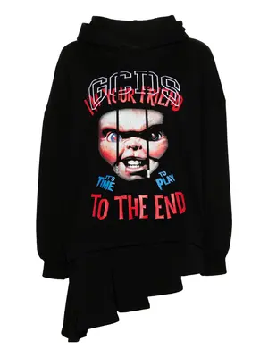Gcds X Universal Chucky Hooded Mini Dress - Black