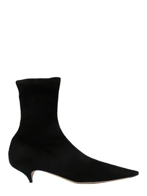 THE ROW 35mm Liisa Suede Boots - Black