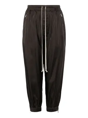 Rick Owens Cropped Track Pants - Black