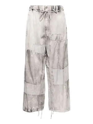 Mihara Yasuhiro Repair Satin Pants - Grey