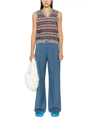 Marni Virgin Wool Trousers - Blue