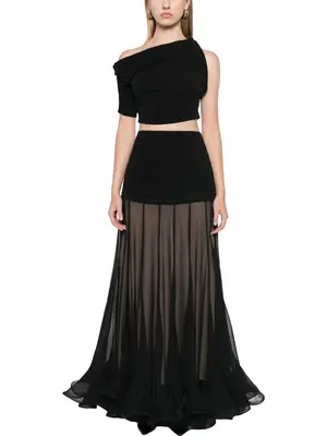Zimmermann Illustration Maxi Skirt - Black