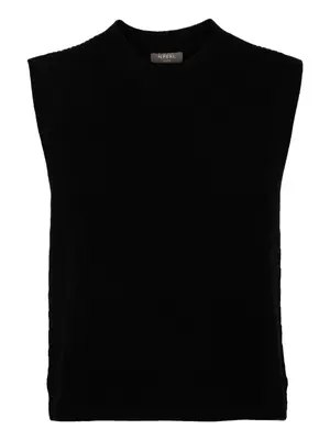 N.PEAL N.Peal Ribbed-Knit Tank Top