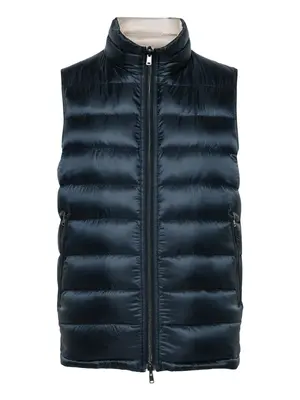 Herno Reversible Goose Down Gilet - Blue