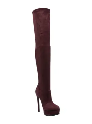 Casadei 150mm Flora Boots - Red