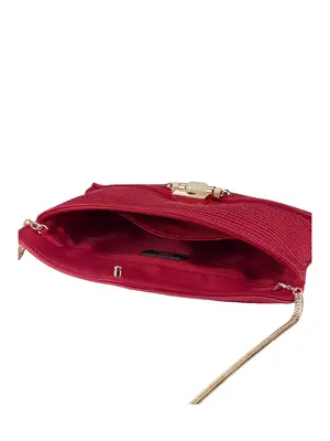 Shanghai Tang Braided Clutch - Red