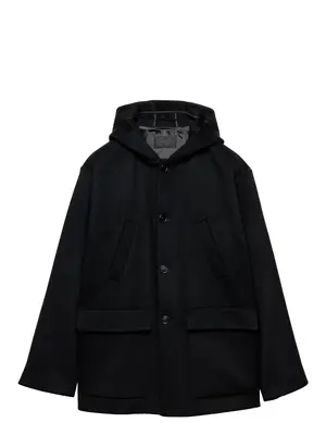 Prada Cashmere Hooded Jacket - Black