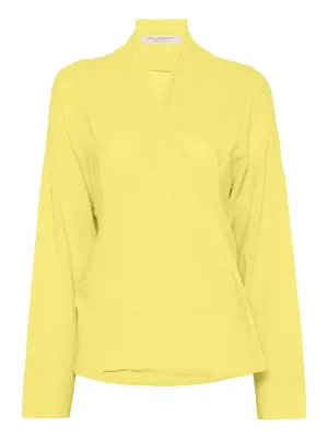 Philosophy Di Lorenzo Serafini Wrap Blouse - Yellow