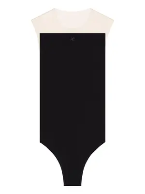 COURREGES Illusion Bodysuit - Black