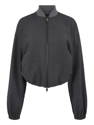Fabiana Filippi Zip-up Bomber Jacket - Grey