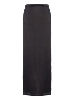 Pinko Rear-slit Maxi Skirt - Black
