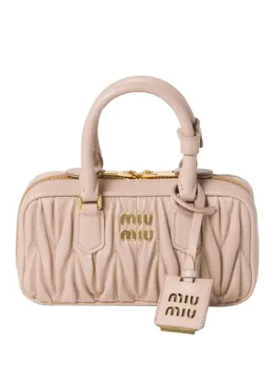 Miu Miu Arcadie Matelassé Mini Bag - Neutrals