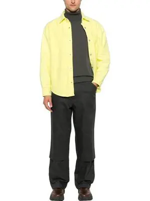 Stone Island Logo-embroidered Shirt - Yellow