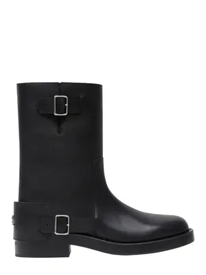COURREGES Americana Leather Boots - Black