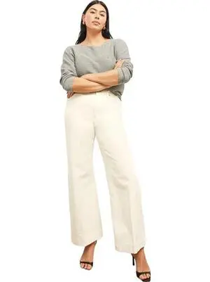 M.M.LAFLEUR Milo Wide Leg Jean - Bright Ivory